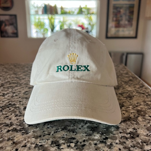 Rolex | Accessories | Vintage Rolex Khaki Cap With Green Logo | Poshmark